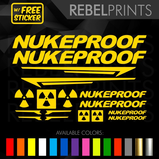 NUKEPROOF Bike Frame Sticker Decals Vinyl Decal for Mountain Bike and ...
