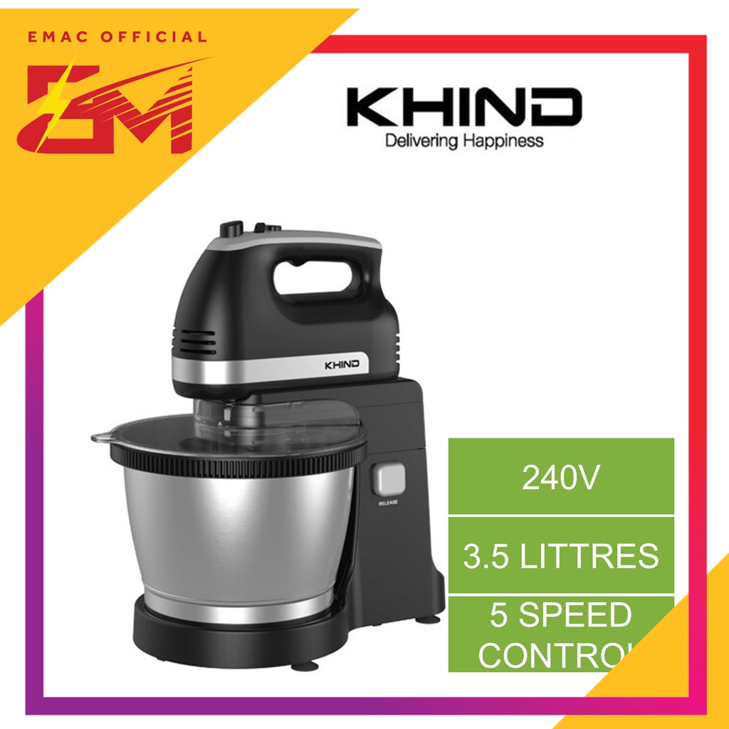 Khind ( KHI-SM335S(BLACK) ) Stand Mixer With Bowl - Mesin Pengaduk ...
