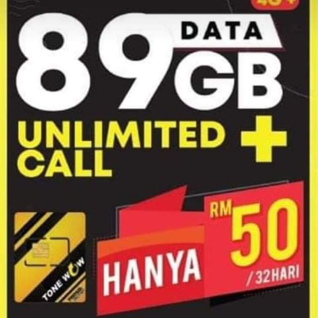 Tone wow sim card (digi coverage) | Shopee Malaysia