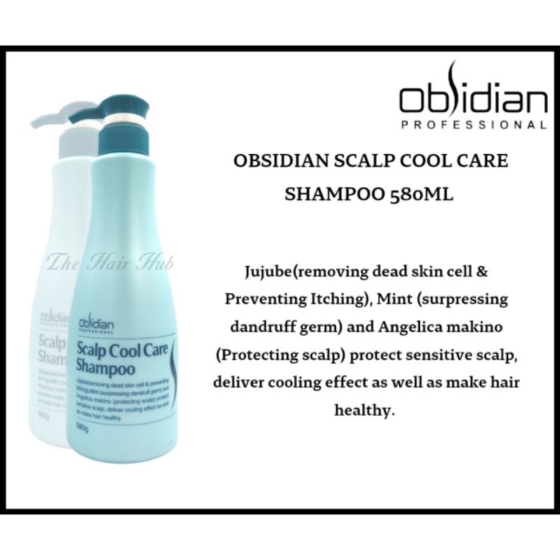 (NEW LOOK) OBSIDIAN SCALP COOL CARE SHAMPOO 580ML | Shopee Malaysia