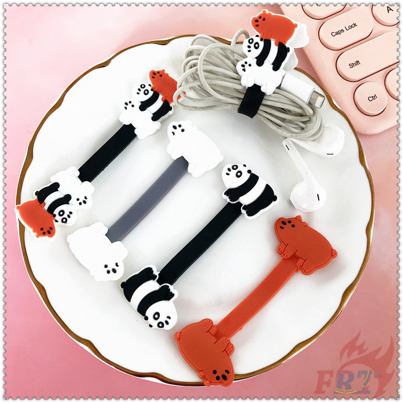 We Bare Bears Cable Winder 1Pc Grizzly / Panda / Ice Bear Cartoon ...
