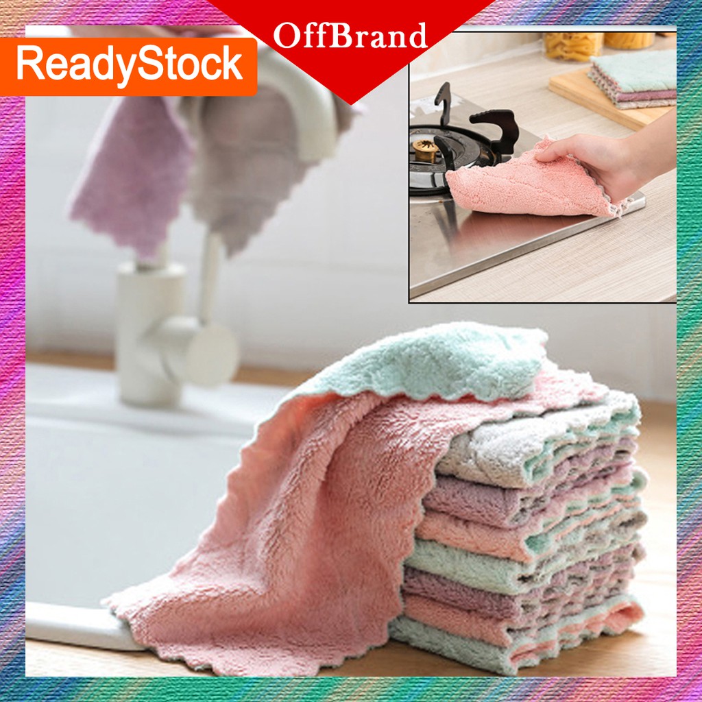 📛Local Ready Stock🇲🇾📛 Premium Dishcloths Kitchen cleaning dishcloth ...