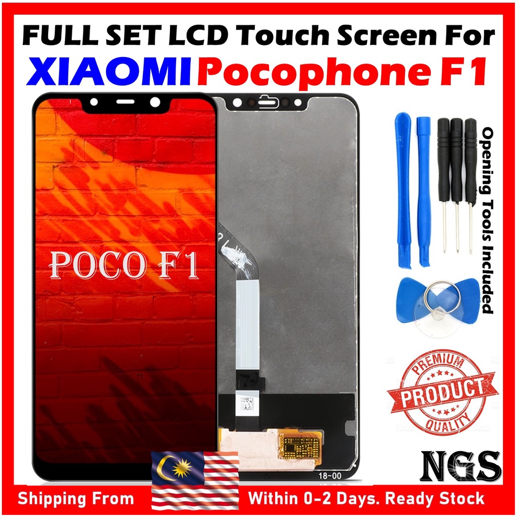 ORI NGS Brand Full Set LCD Touch Screen Compatible For XIAOMI Pocophone F1 XIAOMI Poco F1 with ...