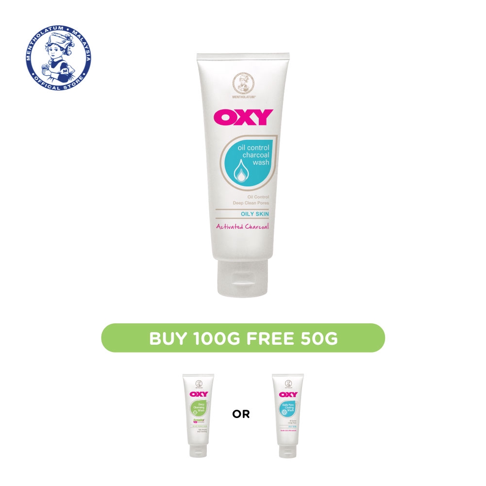 OXY Oil Control Charcoal Wash (100g) | Shopee Malaysia