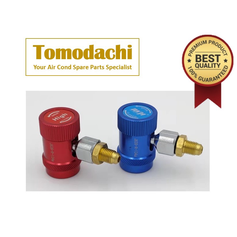 TOMODACHI Car Aircond Quick Coupler R134a, High Side H/M | Quick ...