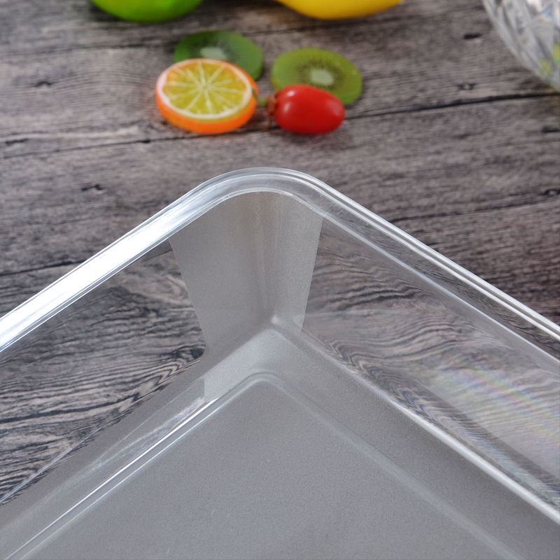 Cold Dish Plate Plastic Rectangular Transparent Tray Acrylic Spicy Hot ...