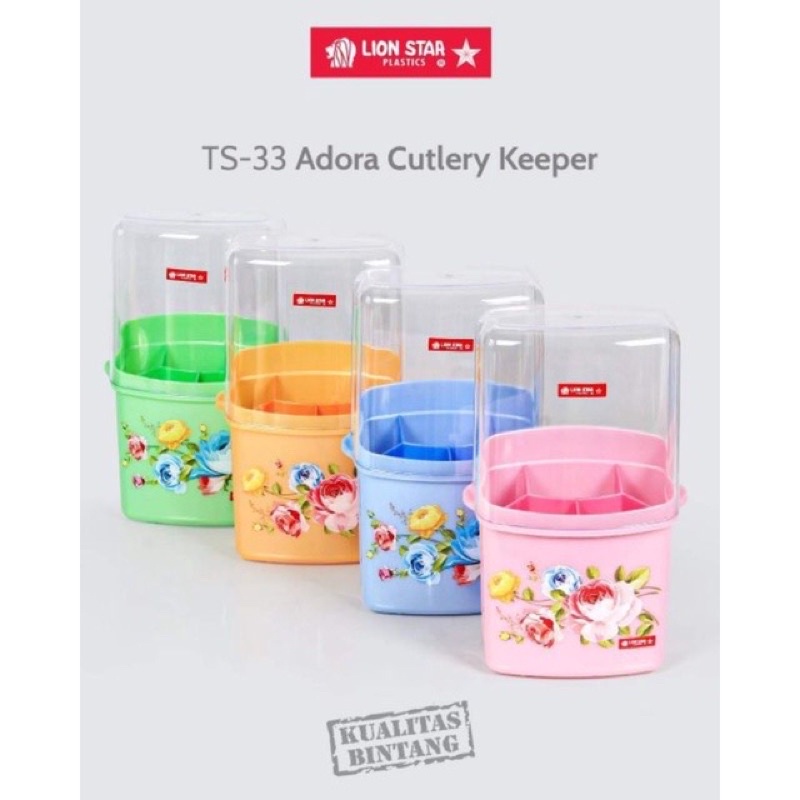 LION STAR ADORA TS-33 CUTLERY KEEPER_RAK SUDU BERTUTUP | Shopee Malaysia