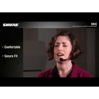 Shure SM35-TQG Performance Headset Condenser Microphone JTS MA500 Phantom Power Adapter (SM35TQG ...
