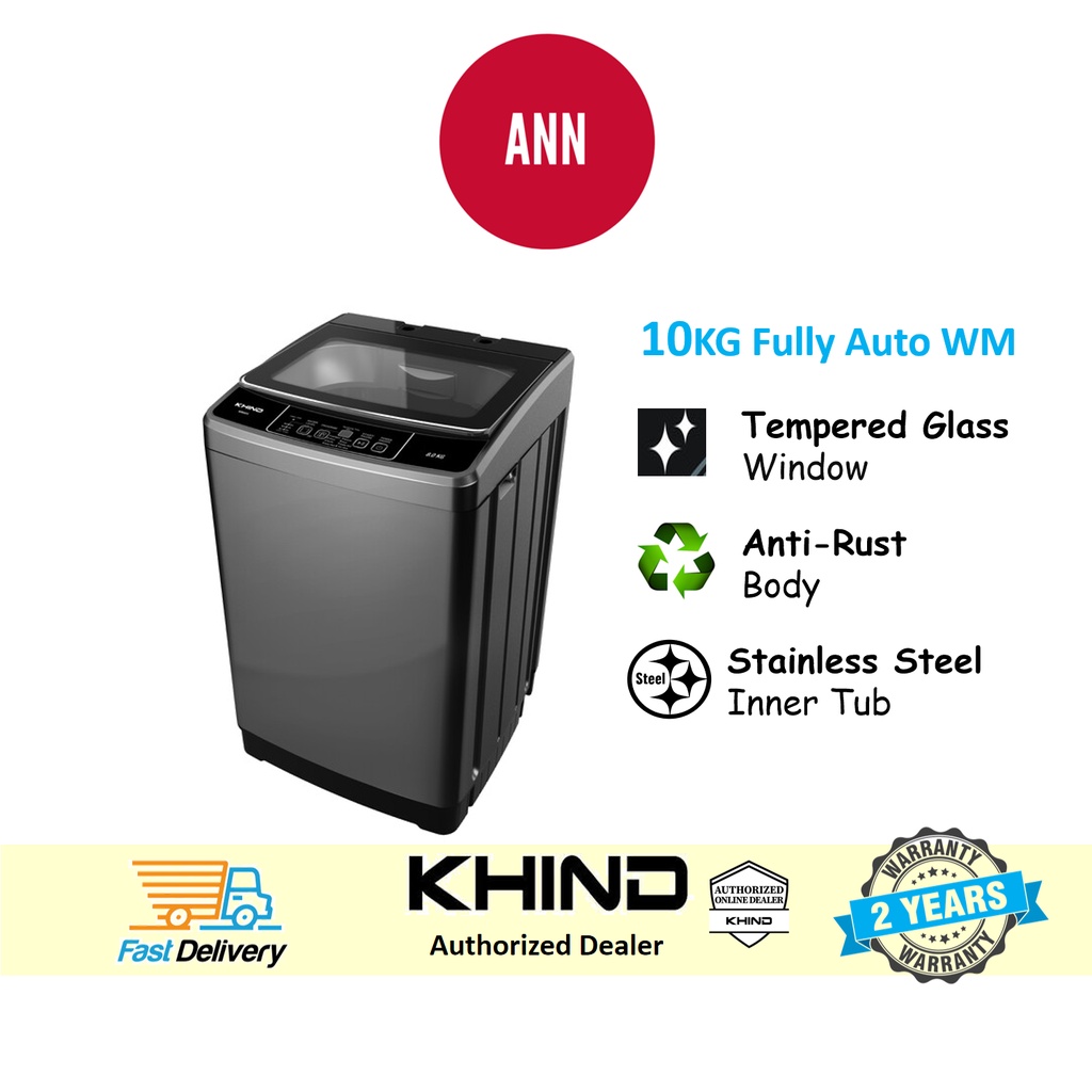 Khind 8KG / 10KG Washing Machine Washer WM80A WM100A Mesin Basuh 洗衣机 ...