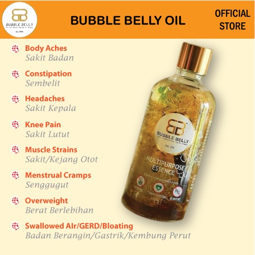 MINYAK URUT BUBBLE BELLY ORIGINAL (BODY OIL SERUM) [shaping oil ...