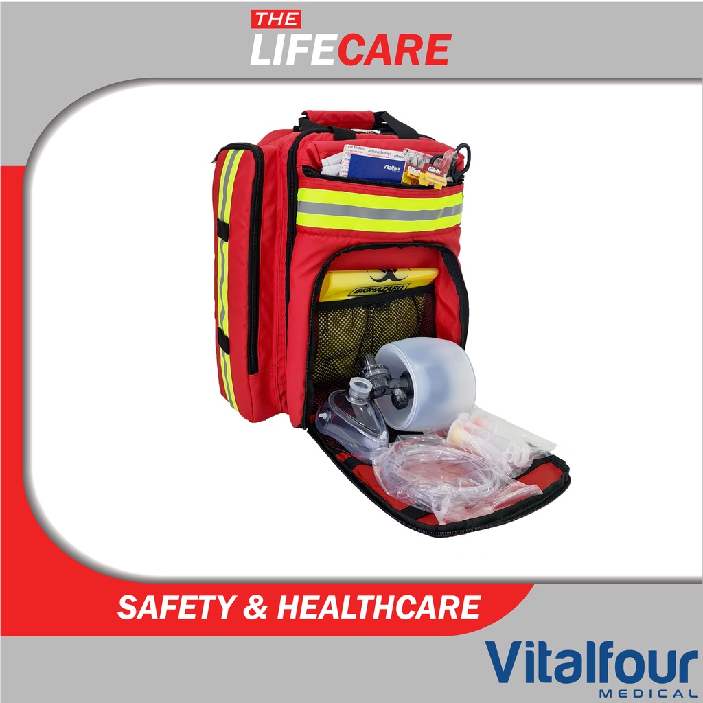 VitalFour First Responder Trauma Bag Trauma BackPack (Empty & Complete ...