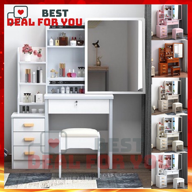 Warranty Dressing Table Bedroom Makeup Table Economical Storage Cabinet ...