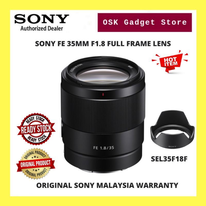 Sony SEL35F18F FE 35MM F1.8 Full Frame Lens For Sony Full Frame Camera ...