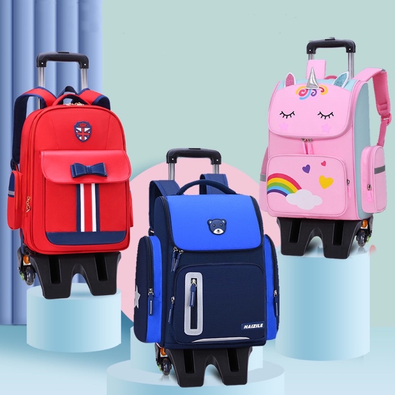 🐳Trolley School Bag Primary School Bag Kids School Bag┃Beg Sekolah Roda ...