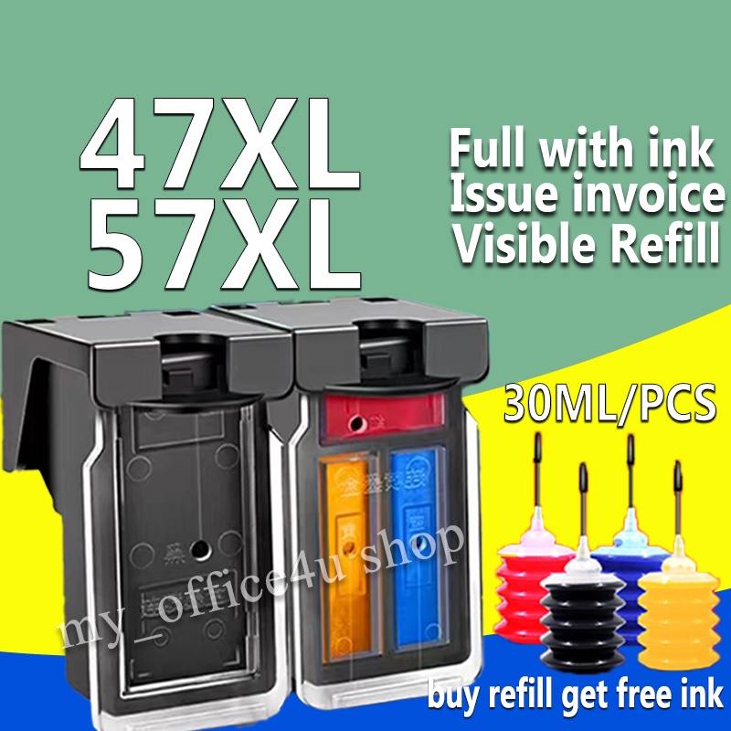 For CANON PG47 PG 47 PG-47 BLACK CL57 CL-57 CL 57 COLOR ink Cartridge ...