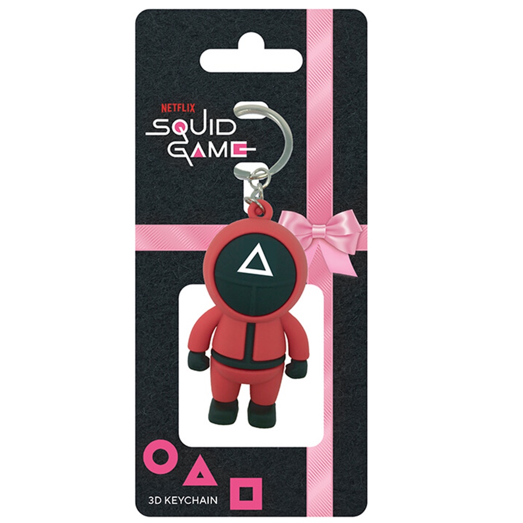[Squid Game] Squid Game Triangle Red Man 3D Key Ring | Shopee Malaysia