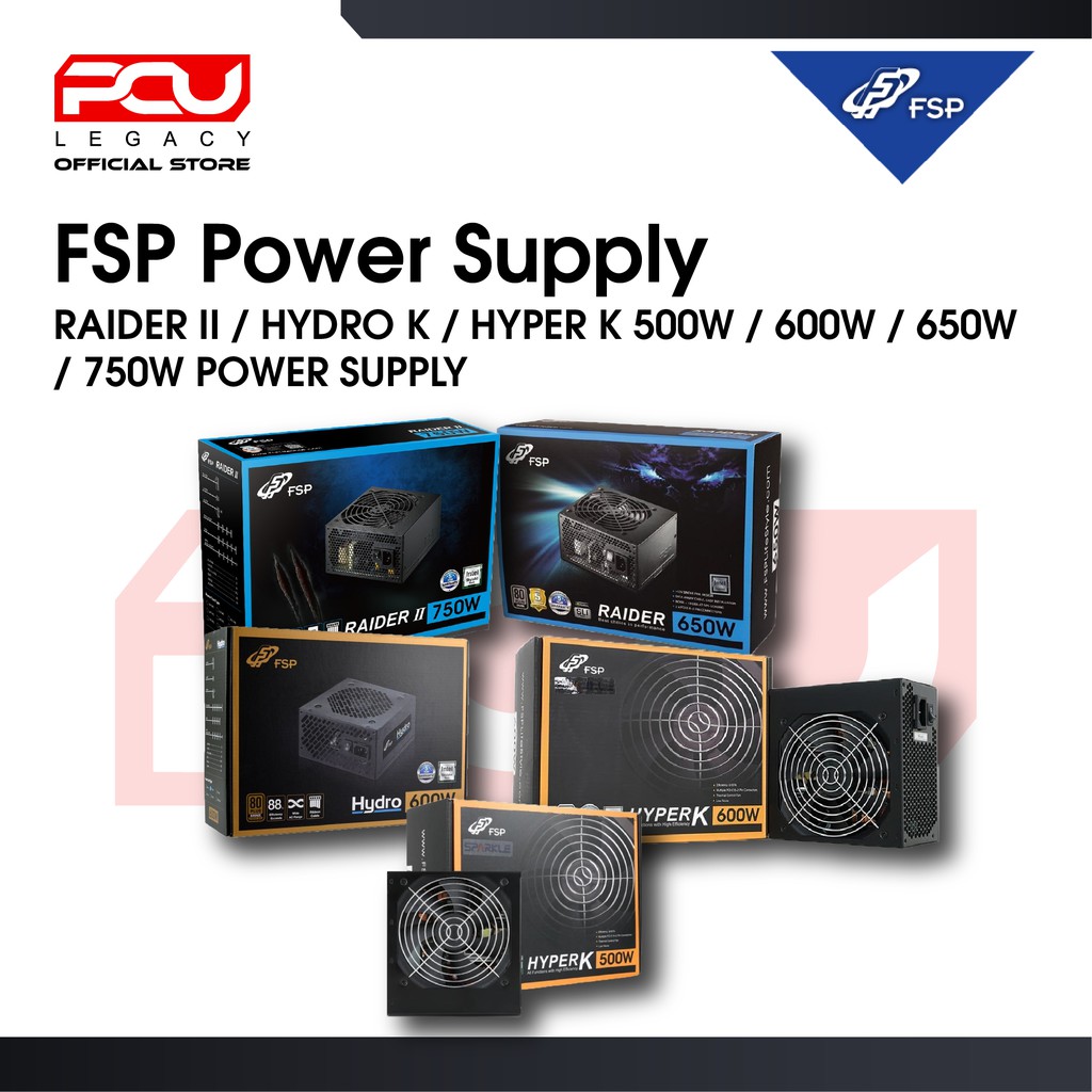 [READY STOCK] FSP RAIDER II / HYDRO K / HYPER K 500W / 600W / 650W ...