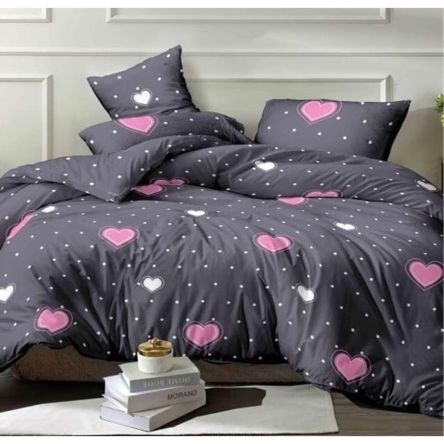 COMFORTER BEDSHEET PREMIUM COTTON FITTED 7in1 Queen | Shopee Malaysia