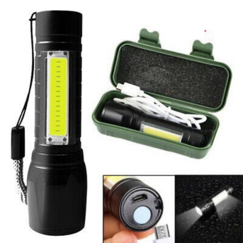 🌟Ready Stock🌟Portable 3 Mode Rechargeable Waterproof Torch Light LED ...