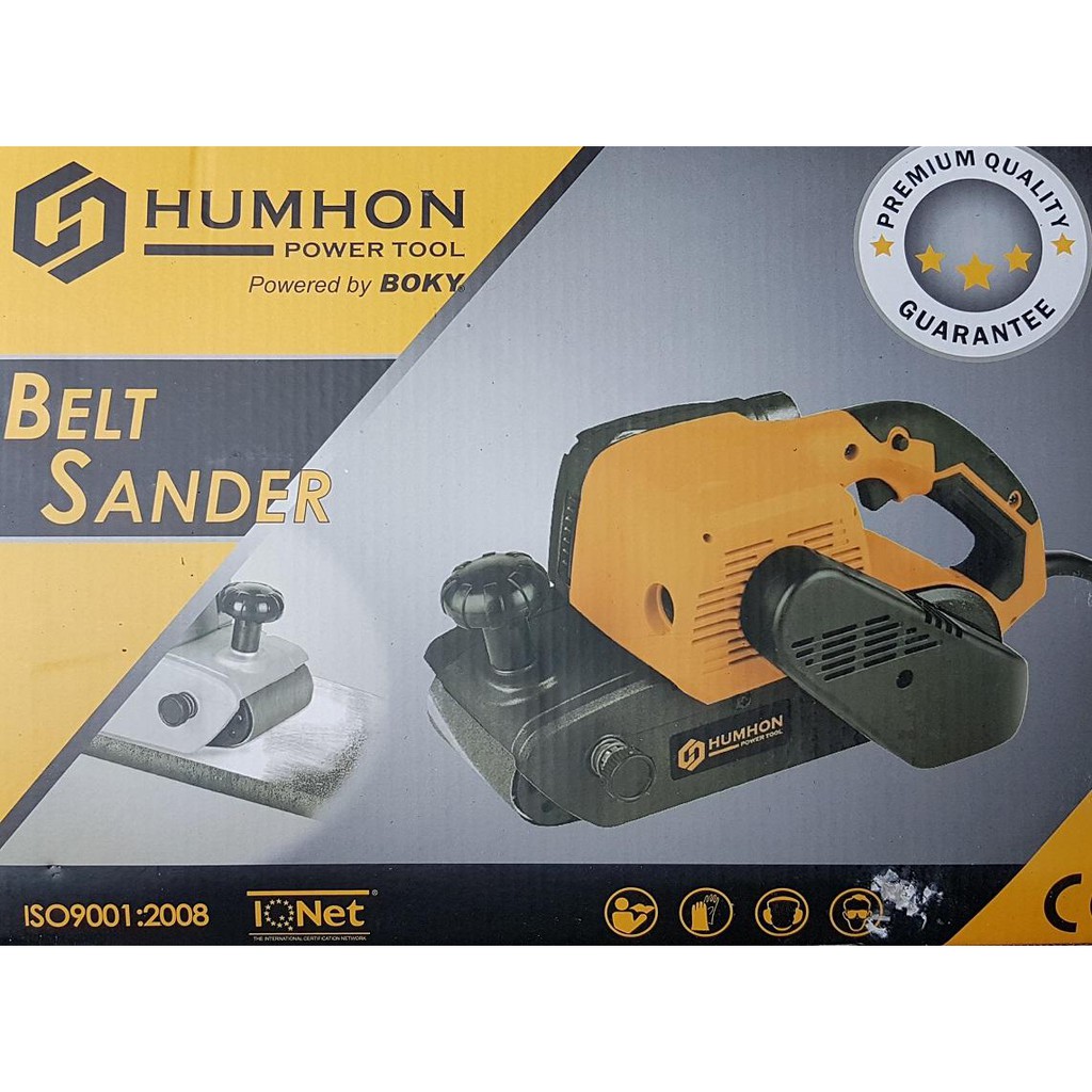 humhon electric belt sander paper sanding brush polisher sheet grinder ...