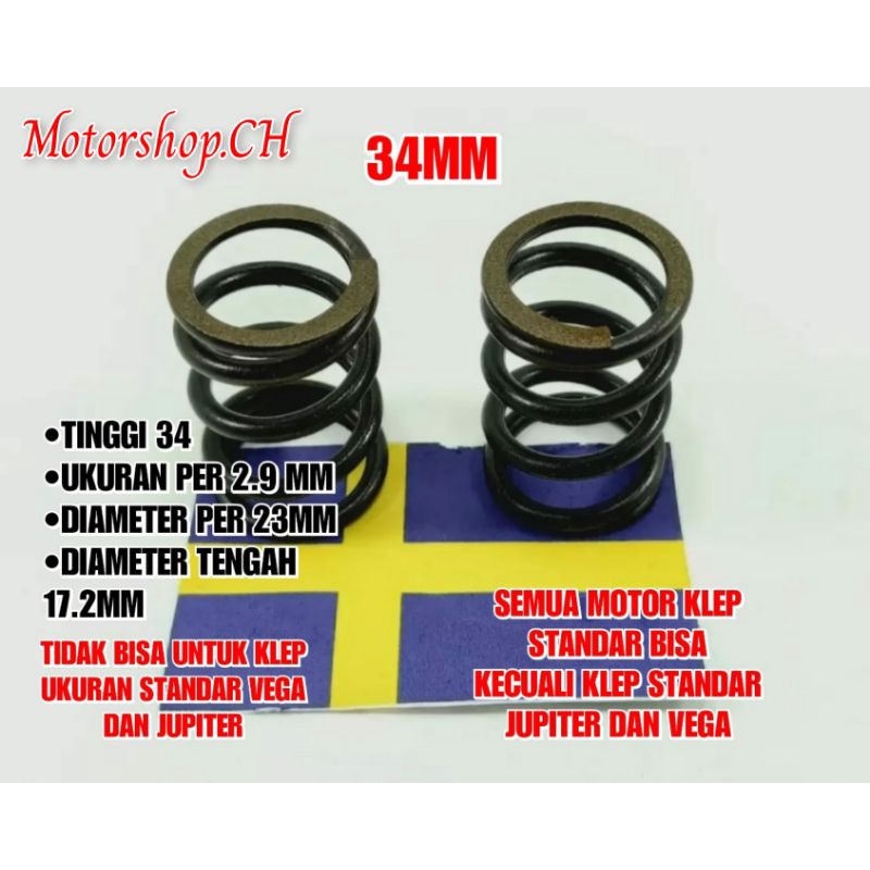 Original Swedish Pear Valve Spring Mio Vega Supra Grand Karisma Jupiter ...