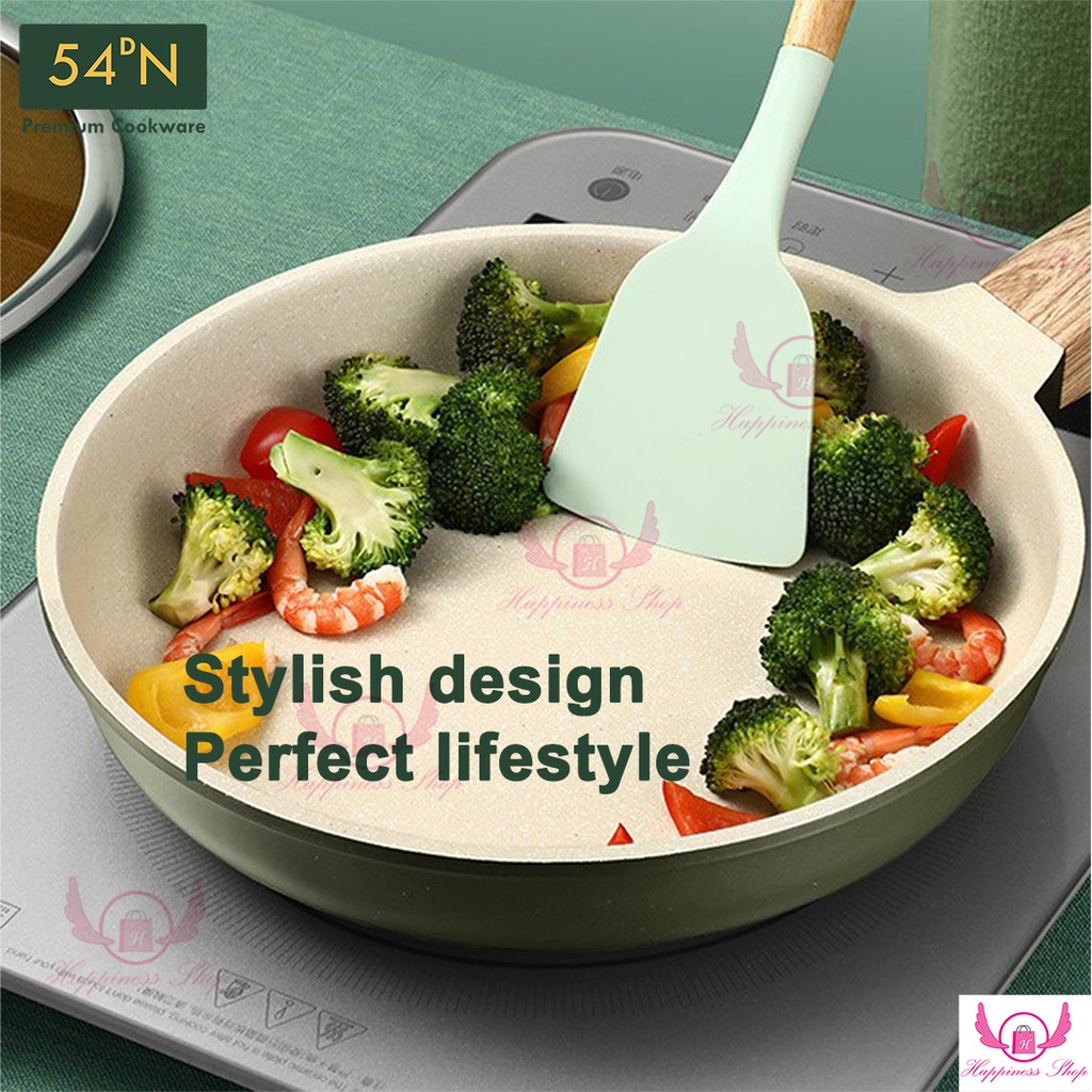 54DN Ceramic Coated Non Stick Frypan 24cm 26cm Frying Pan Ceramic Pan ...