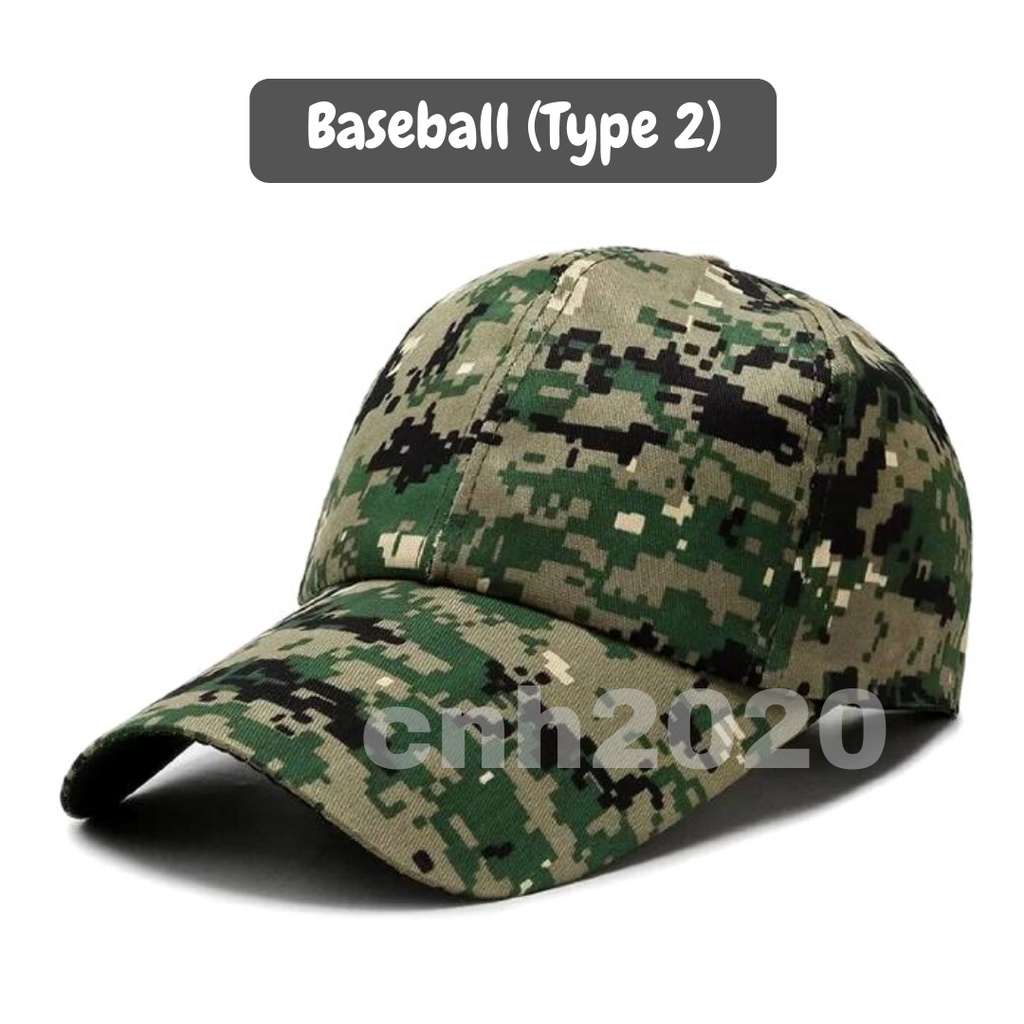 Topi askar Camouflage Baseball Cap Outdoor Hat Cap Camo Cap Celoreng ...