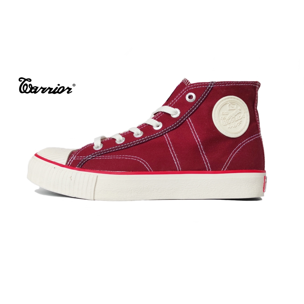 Warrior Classic High Maroon Shoes (Maroon) | Shopee Malaysia
