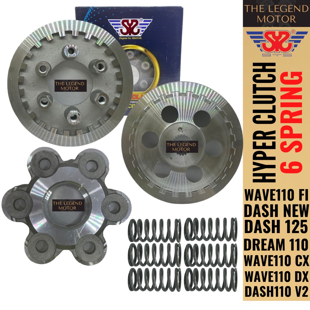 HONDA WAVE APLHA DASH V2 NEW DREAM 110 HyperClutch 6 Spring Hyper ...