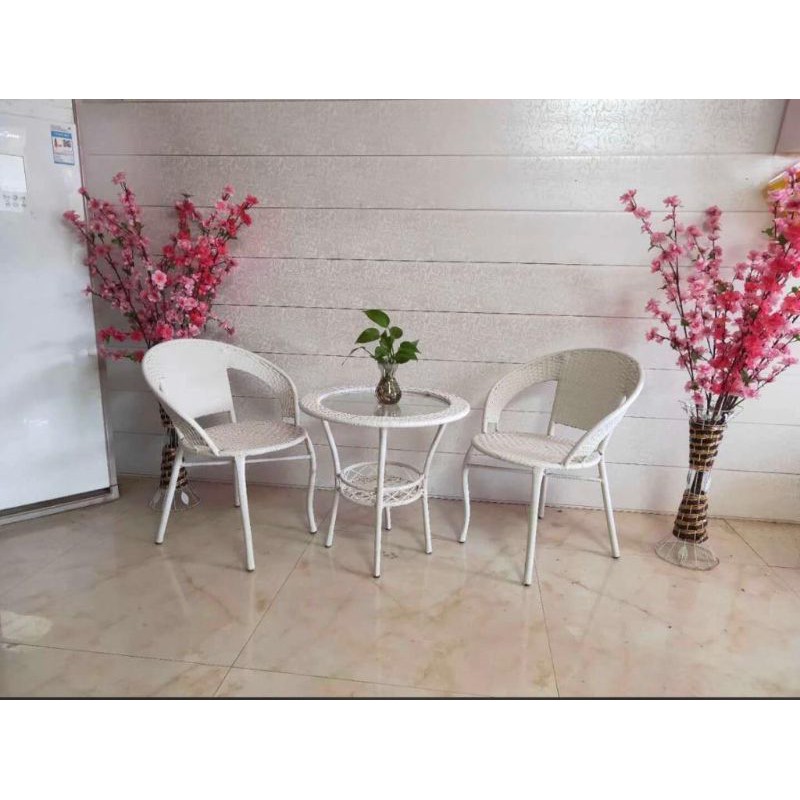 SET MEJA KOPI 2 KERUSI + 1 MEJA BULAT | Shopee Malaysia