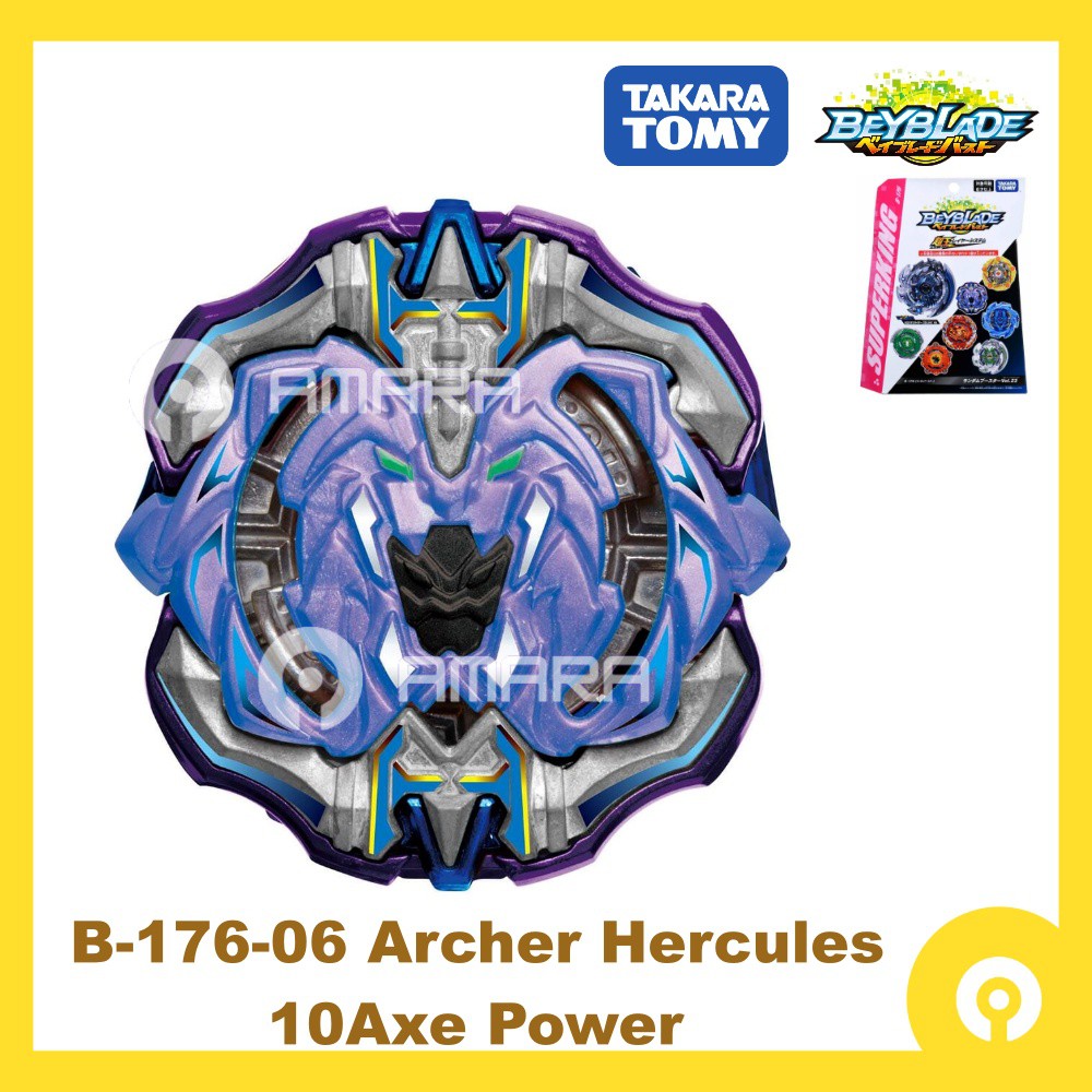 Takara Tomy Beyblade B-176 06 Archer Hercules 10 Axe Power Random ...