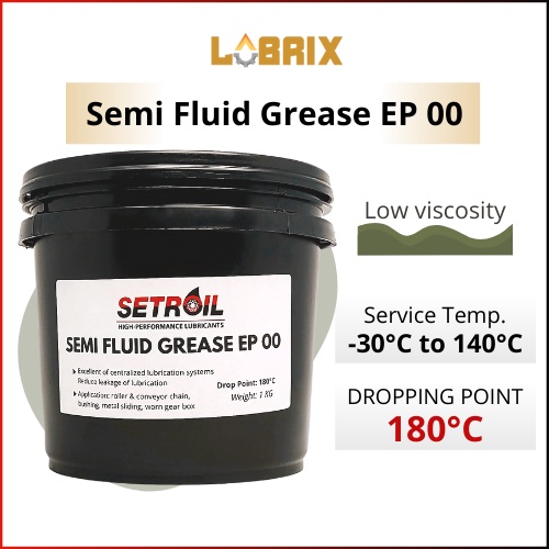 LUBRIX Setroil Semi Fluid Grease EP 00 Grease Bearing Minyak Grease ...