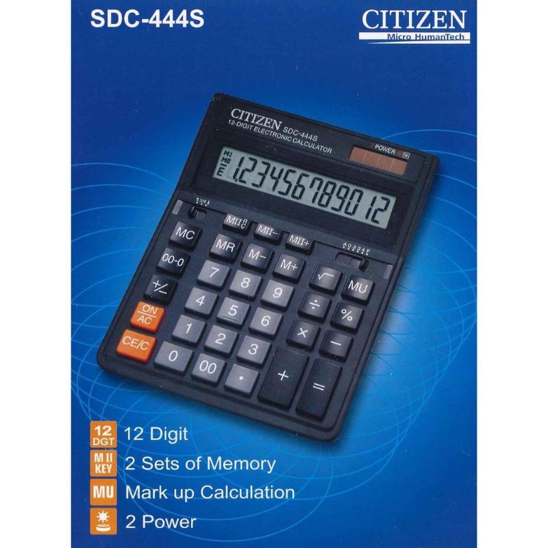 CITIZEN SDC-444S CALCULATOR ( ORIGINAL ) | Shopee Malaysia