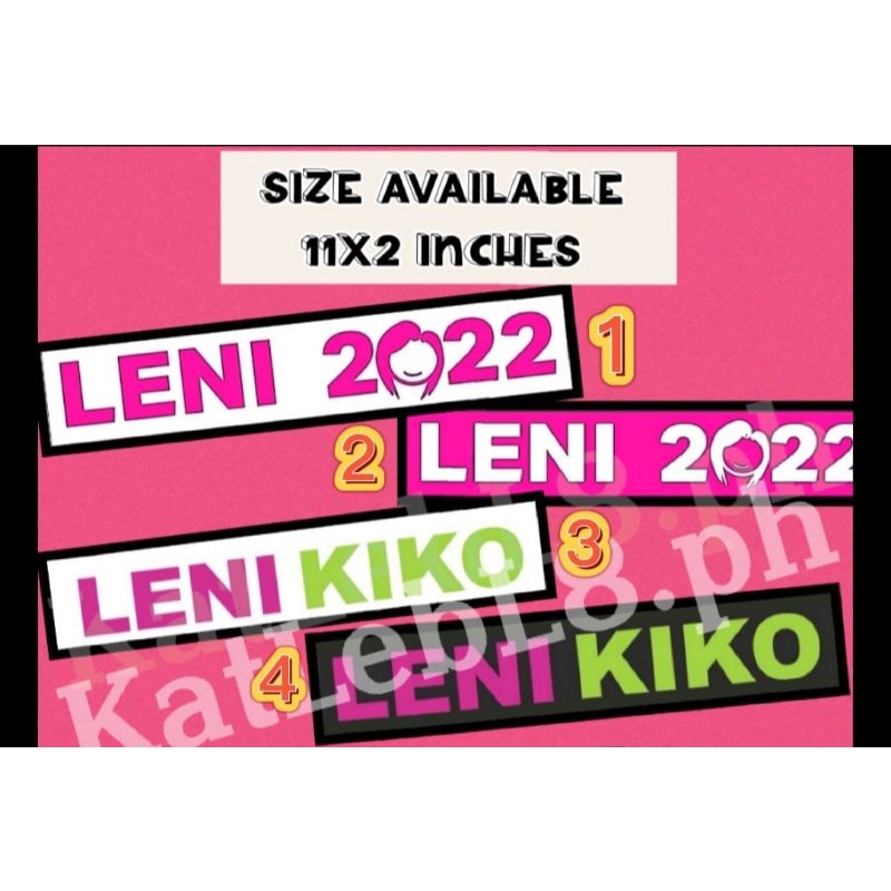 Leni Robredo 2022 Magnetic Car Stickers ︎ Cold Laminated | Shopee Malaysia