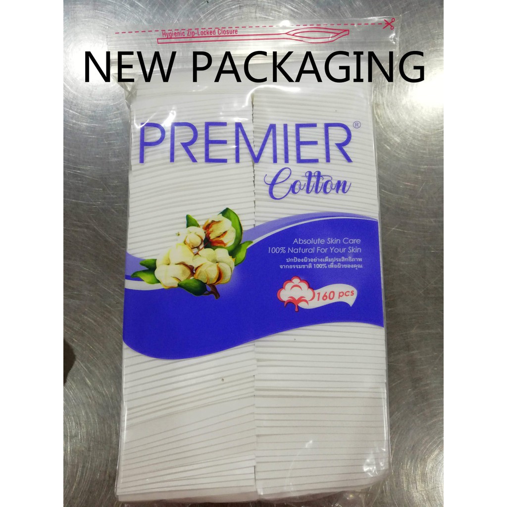 Premier Facial Cotton Pads (100S / 100SX2 / 160S / 160SX2 ) | Shopee ...