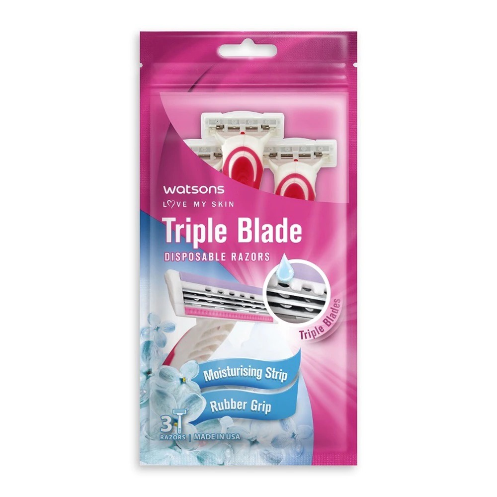 WATSONS Ladies Blade Disposable Razors/Twin blade /Ladies Bikini/Triple ...