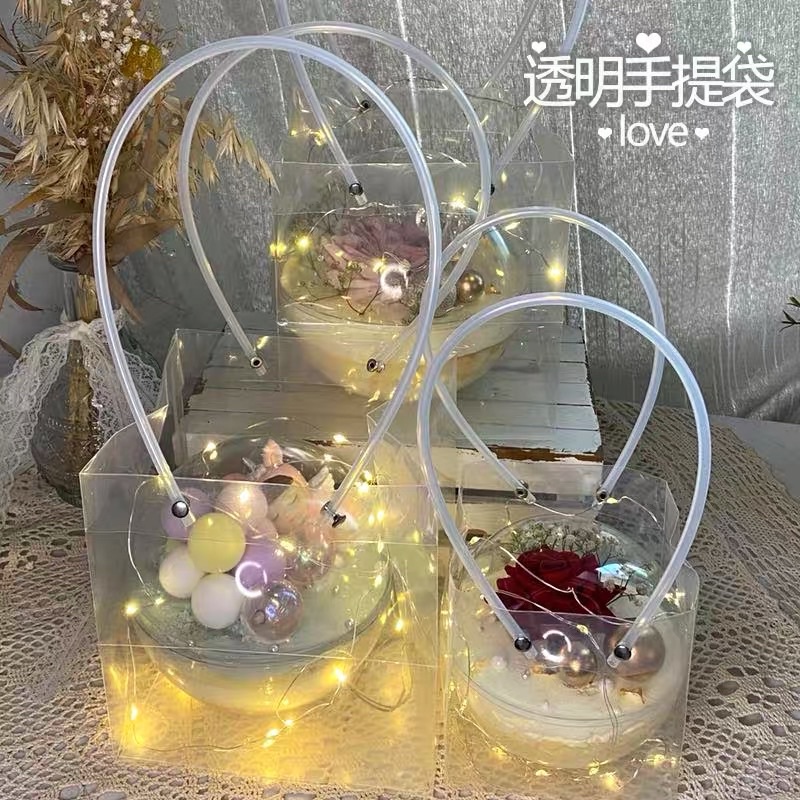【READY STOCK】Transparent Mousse Cake Ball Round salad Ball poke bowl ...