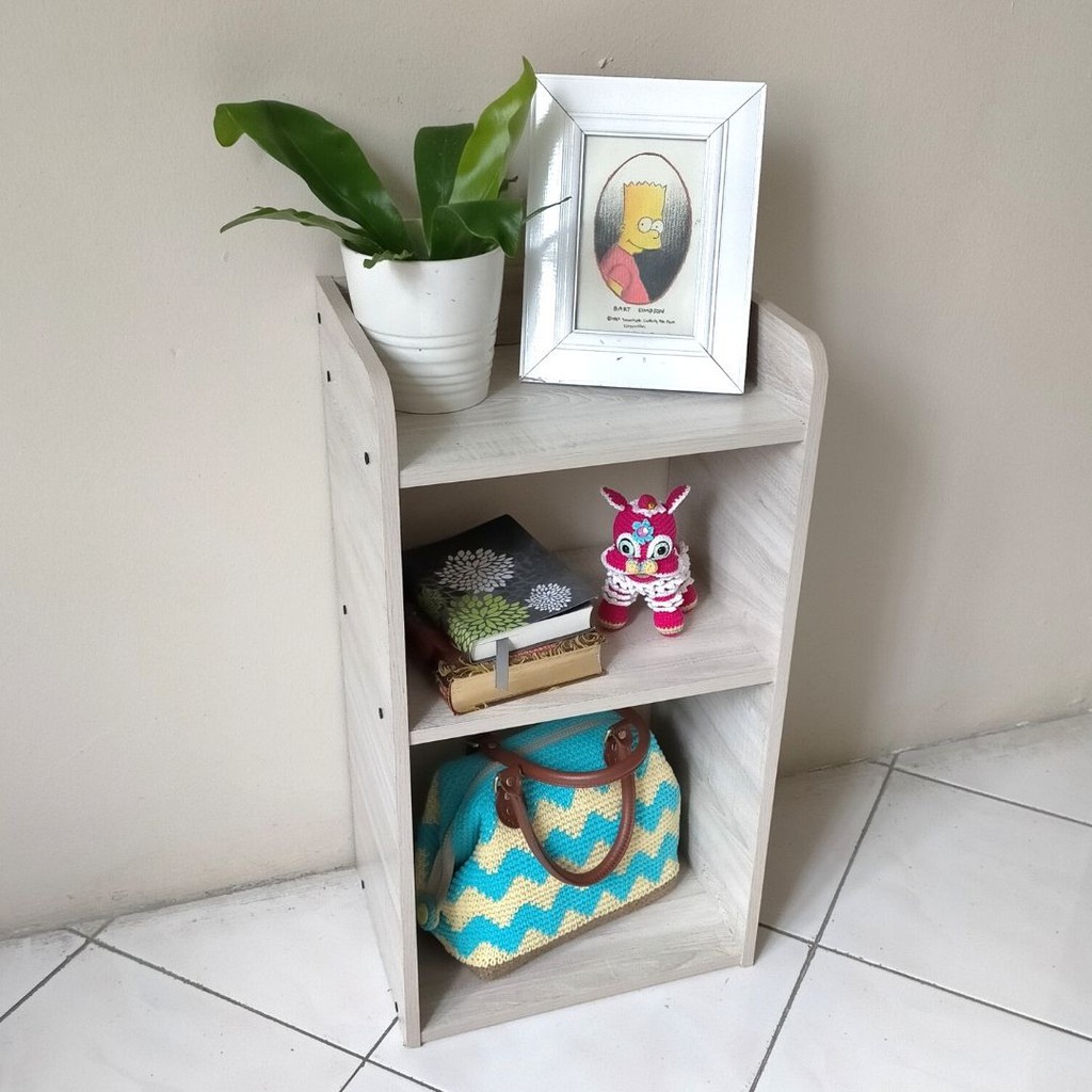 💢Value Buy💢[DIY Furniture] 3 Tier Wooden Storage Shelf/ Bedside Table ...