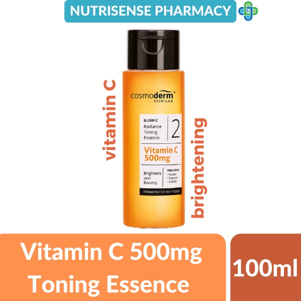 Cosmoderm Glow-C Radiance Toning Essence -100ml (Vitamin C) | Shopee ...