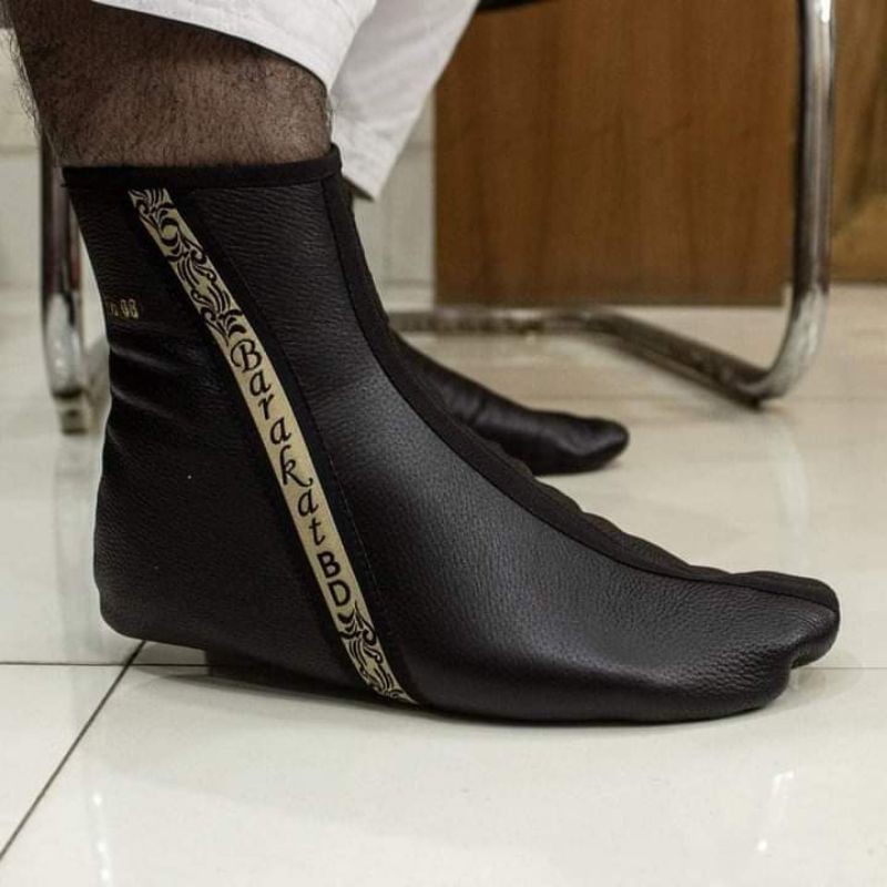 Khuf/ kuf kulit asli tebal-Haji/musafir/kesihatan/kulit sensitif/ibu ...