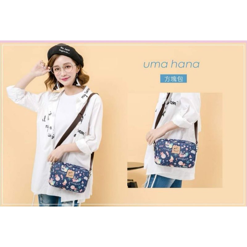 Uma Hana Water Resistant Rectangle Shoulder Bag/方块包(made in taiwan 🇹🇼) | Shopee Malaysia