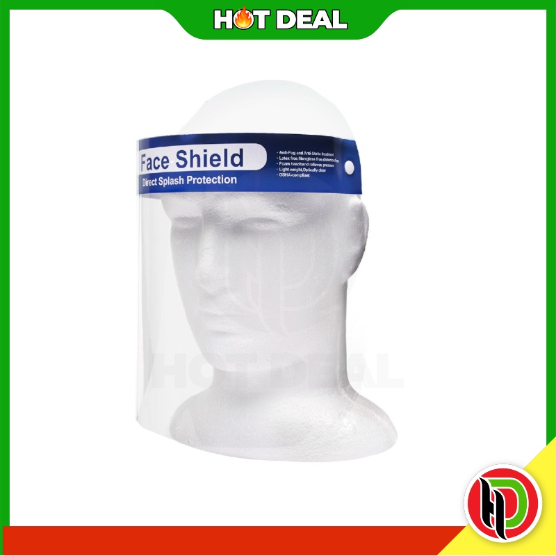 Hotdeal Tex-Shield Direct Splash Protection Plastic Face Shields ...