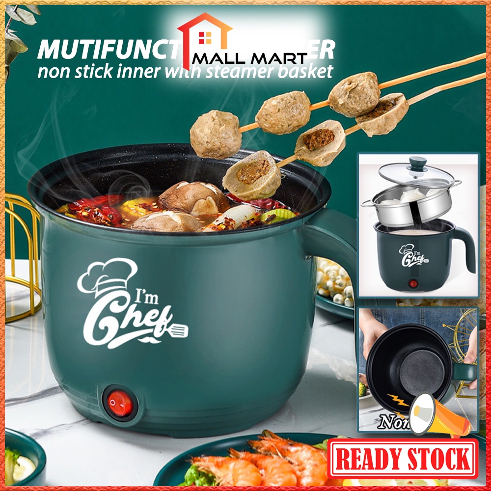 MallMart MKW057 (18cm) Multipurpose Cooker Steamer Basket Electric ...