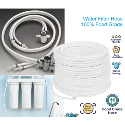 ONE METER GEN AIR 1/4" WATER FILTER HOSE PIPE TUBE TO WATER DISPENSER ...