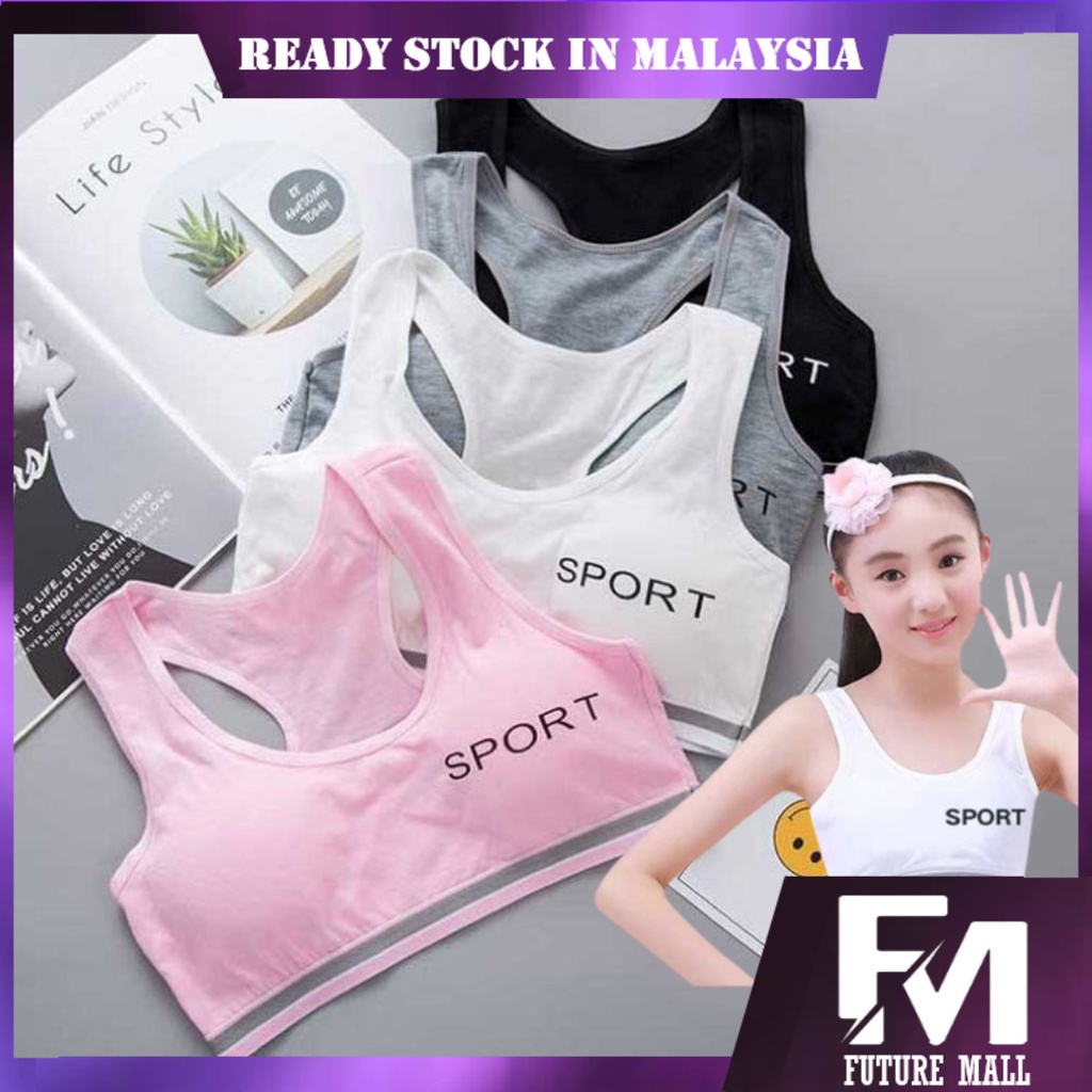 8-16 Years Old Girls Bra Soft Cotton Simple Breathable Teenager Vest ...
