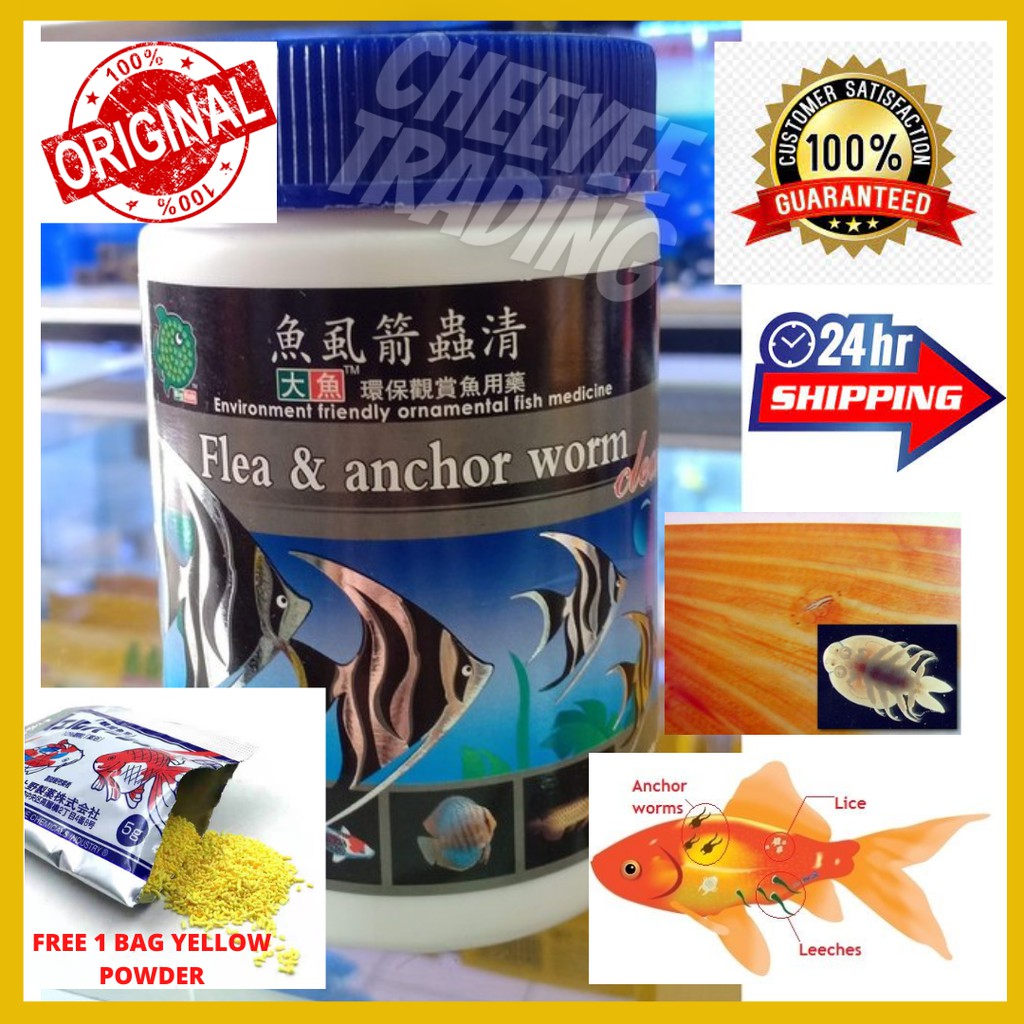 🔥READY STOCK🔥(💯 0RIGINAL)BIG FISH FLEA & ANCHOR WORM CLEAR - 200G ...