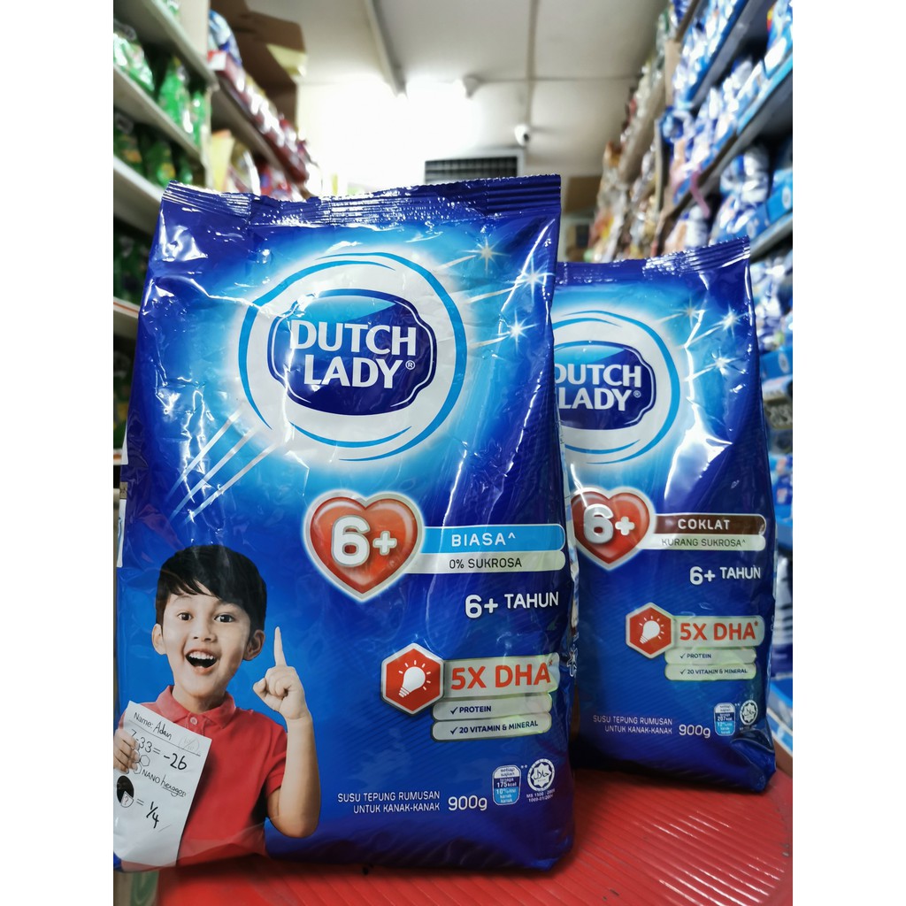 Dutch Lady Formulated Milk 5XDHA 6+years (850g Original/ 850gChocolate ...