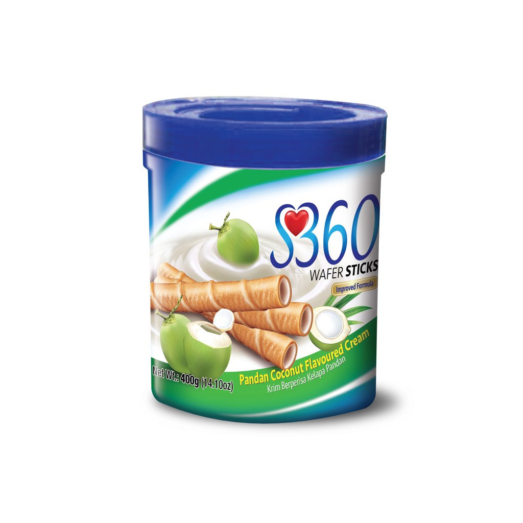 Samudra S360 Wafer Stick - Chocolate/Strawberry/Pandan Coconut (400g ...