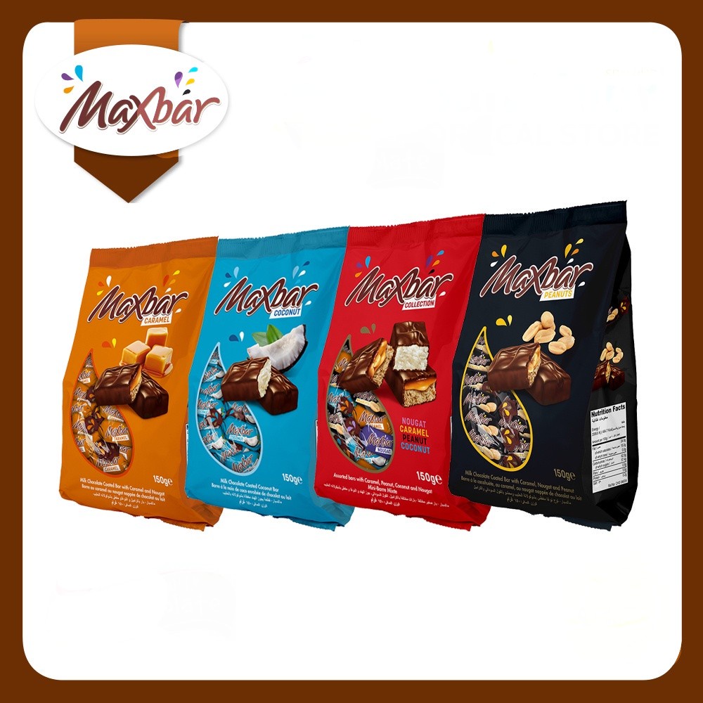 Maxbar Mini Chocolate Bar 142G / Caramel / Peanuts / Coconuts ...