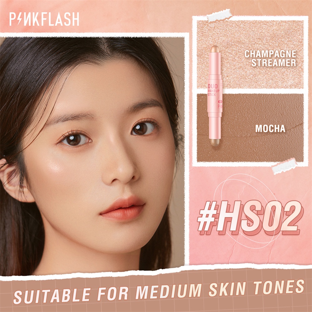 PINKFLASH Magic Shaping 3D Streamer DUO Makeup Stick Three-dimensional ...